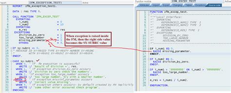 Techsap Handling Exceptions In Function Modules Without Message Class