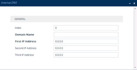 Configuring The Internal Dns Table