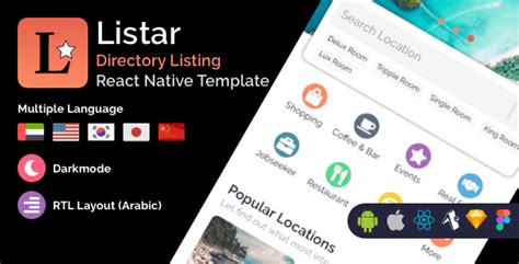 listing app mobile app templates codecanyon