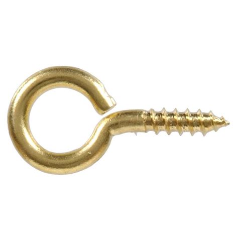Hillman Brass Screw Eye Hook 35 Pack At