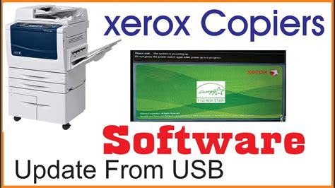 Xerox Copier Printer Software Firmware Upgrade From Usb Youtube