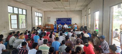 တွံတေးမြို့နယ်၌ သဘာဝဘေးအသိပညာပေးဟောပြောပွဲကျင်းပ Information And