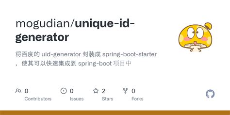 Github Mogudian Unique Id Generator Uid Generator Spring