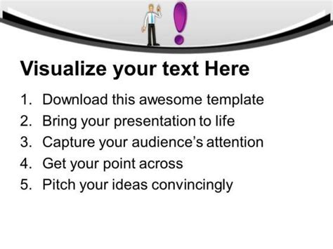 Man With Exclamation Mark Thinking PowerPoint Templates Ppt Backgrounds For Slides 0213