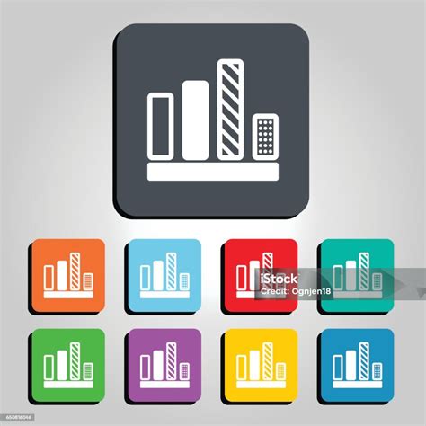 Info Graphic Chart Vector Icon Illustration Stock Illustration Download Image Now Bar Graph
