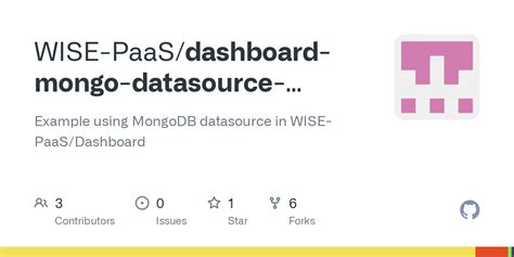 GitHub WISE PaaS Dashboard Mongo Datasource Example Example Using MongoDB Datasource In WISE