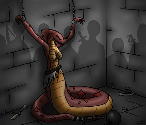 Rule 34 Anthro Bound Cave Chained Clothing Cobra Cobra Doodles Dark Dungeon Female Forced