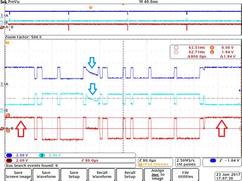 Resolved SN HVD Scope Plot Of RS Bus Transmissions Interface Forum Interface TI