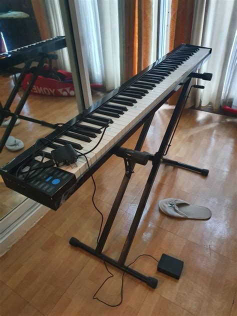 Electric Keyboard With Stand Hobbies And Toys Music And Media Musical Instruments On Carousell