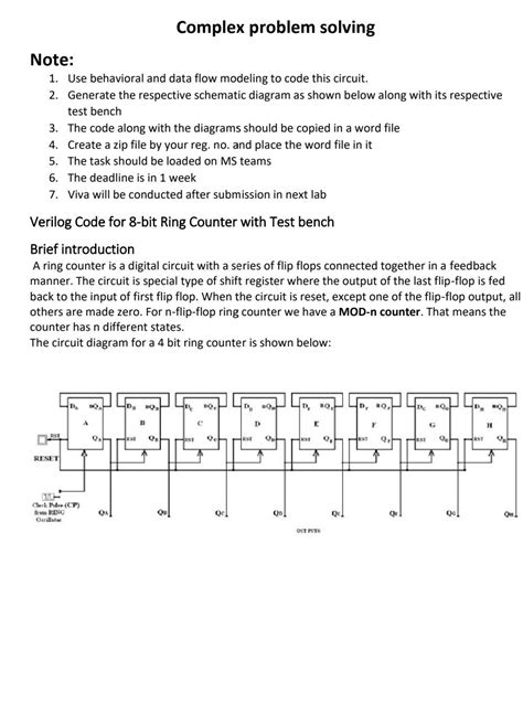Solved Complex Problem Solving Note 1 Use Behavioral And