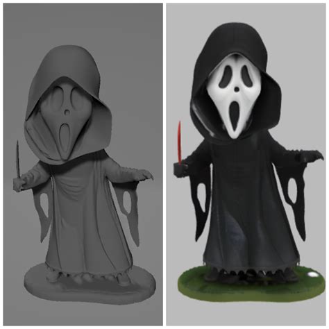 Stl File Scream The Movie Chibi 🎬 ・model To Download And 3d Print・cults