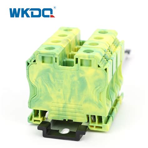 Ut35 PE Ground 35mm2 Hexscoket Screw PE Terminal Block DIN Rail Terminal Block And PE Terminal