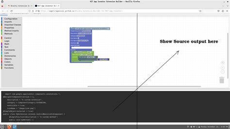 Codecrafter Building App Inventor Extensions With Blocks Extension Development Mit App