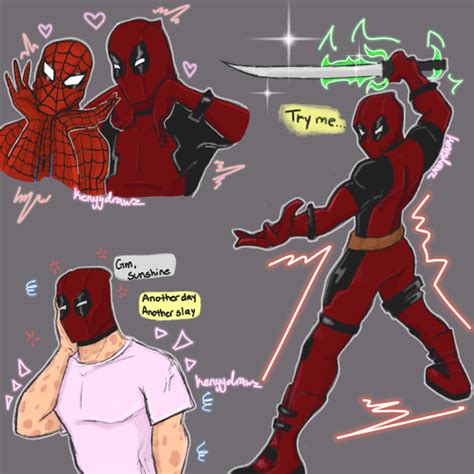 Im Reverting Back To Spideypool They Are Such A Comfort 😭🤞🏻 Sketch