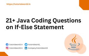 Java Coding Questions On For Loop Statement Tutorial World
