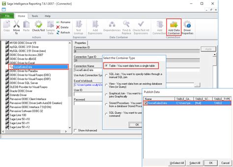 Using Microsoft Excel As A Data Source In Sage Intelligence Sage Intelligence
