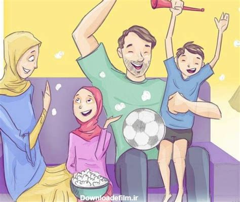 عکس کارتونی خانواده