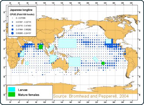 Blue Marlin Habitat Map