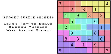 sudoku puzzle secrets learn how to solve sudoku puzzles with little