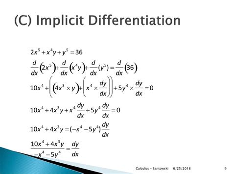 Lesson 38 Implicit Differentiation Ppt Download