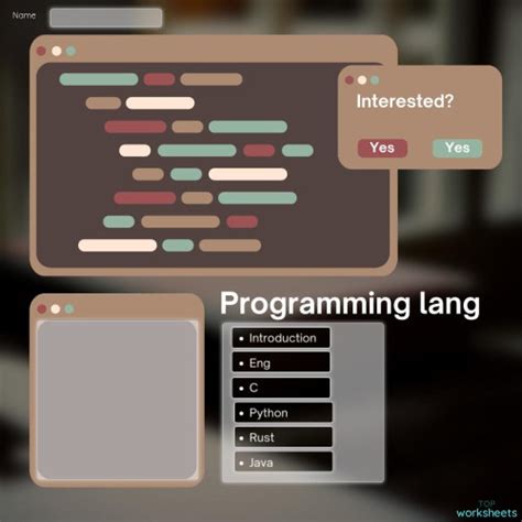 Drag Drop Lang Programming ใบงานเชิงโต้ตอบ Topworksheets