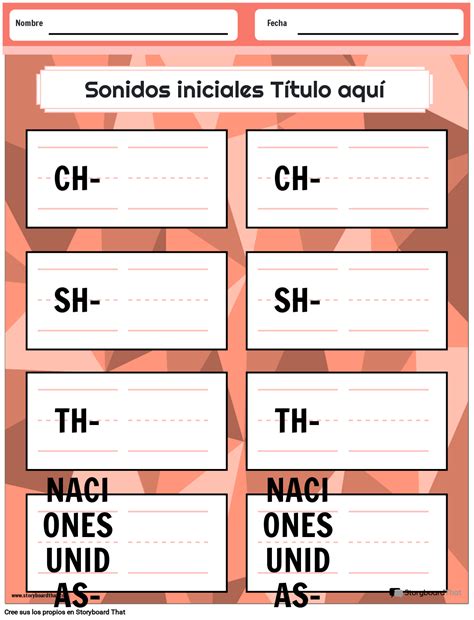 Hojas De Trabajo De Fonética Gratuitas Storyboard That Los Sonidos