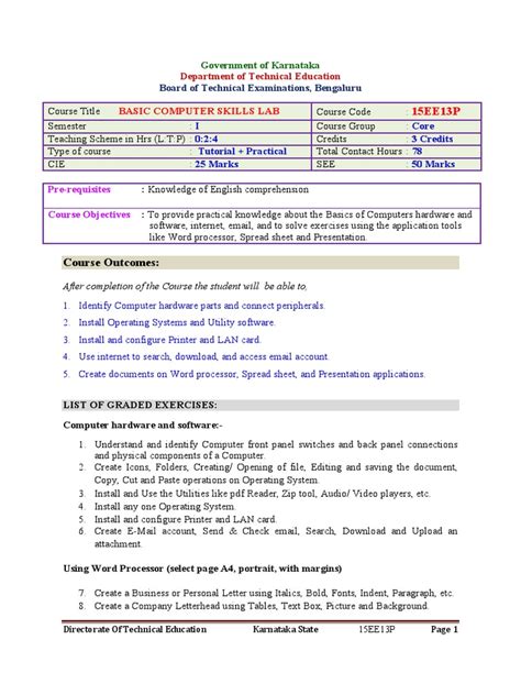 Computer Lab Pdf Personal Computers Operating System
