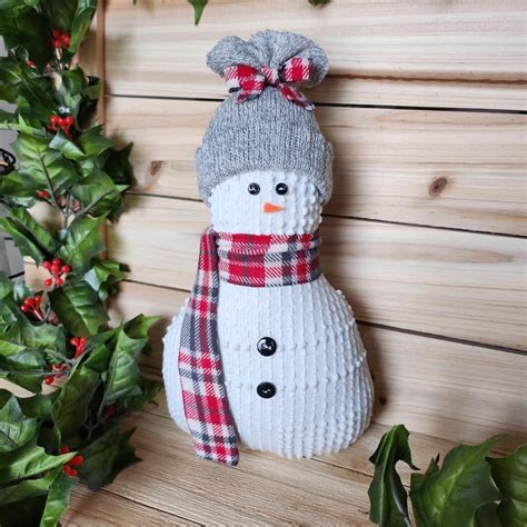 Chenille Snowman Etsy