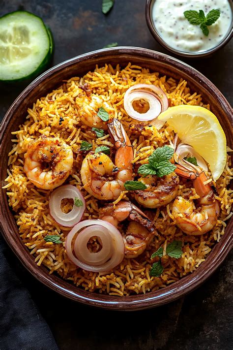 Authentic Prawn Biryani Recipe Dum Style Perfection