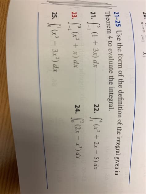 solved 20 xi 21 25 use the form of the definition of the