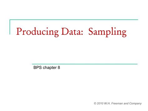 PPT Producing Data Sampling PowerPoint Presentation Free Download ID
