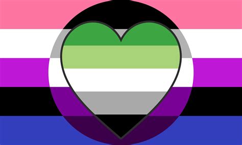 Genderfluid Gray Asexual Aromantic Combo Flag By Pride Flags On Deviantart