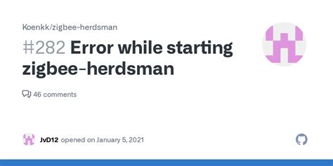 Error While Starting Zigbee Herdsman Issue Koenkk Zigbee Herdsman GitHub