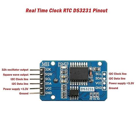 Clock Rtc Ds3231 I2c Real Time Clock Compatible With Arduino And