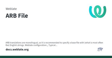 Arb File Weblate 5131 Documentation