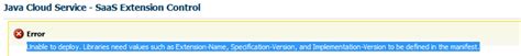 How To Deploy Libraries To Java Cloud Service Saas Extension Oracle Forums