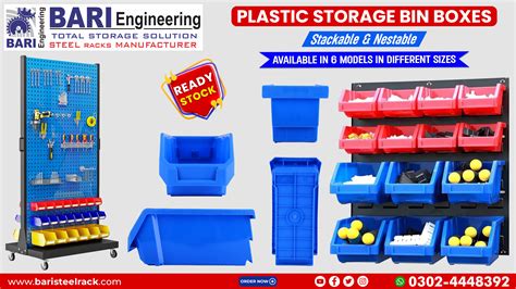 Stackable Plastic Bins Hangable Plastic Bins Hardware Bins Box Tools Bins Box Industrial