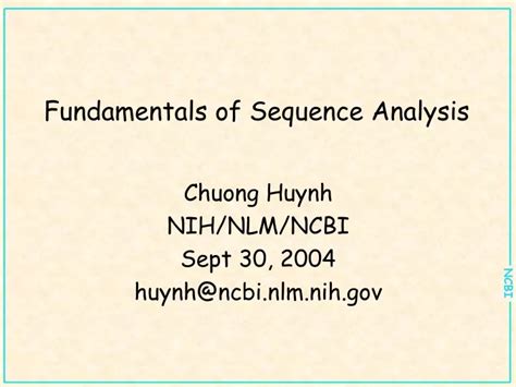Ppt Fundamentals Of Sequence Analysis Powerpoint Presentation Free