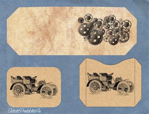 Printable Steampunk Junk Journal Instant Download Steampunk Ephemera