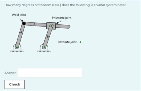 Solved How Many Degrees Of Freedom Dof Does The Following 20 Course Hero