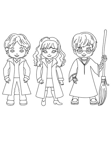 Dibujo E Imagen Harry Potter Caracteres Para Colorear Y Imprimir Gratis Para Adultos Y Niños