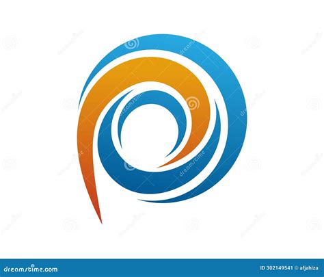 P Ccp Letter Crescent Logo Template Vector Illustration CartoonDealer
