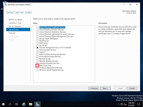 Windows Server 2019：web Server Iis Building Procedure Using Role And