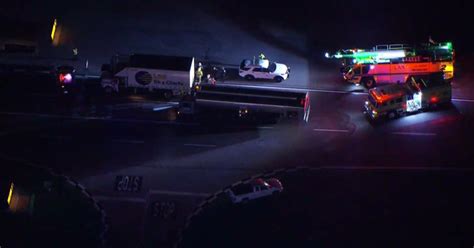 1 Hospitalized After Two Trucks Crash On Lax Airfield Cbs Los Angeles