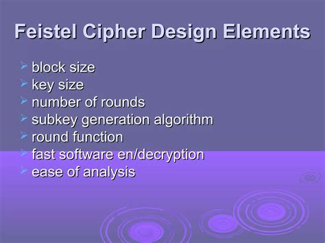 Ch03 Block Cipher And Data Encryption Standard Ppt Programming