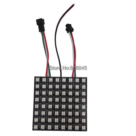 8x8 Pixel 64 Pixels Ws2812b Digital Flexible Led Panel Individually