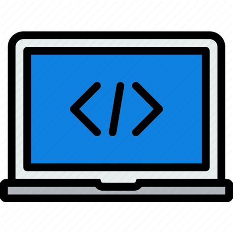 Code Coding Development Laptop Programming Icon