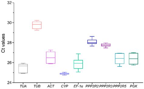 Genes Free Full Text Evaluation Of Suitable Reference Genes For Quantitative Real Time Pcr