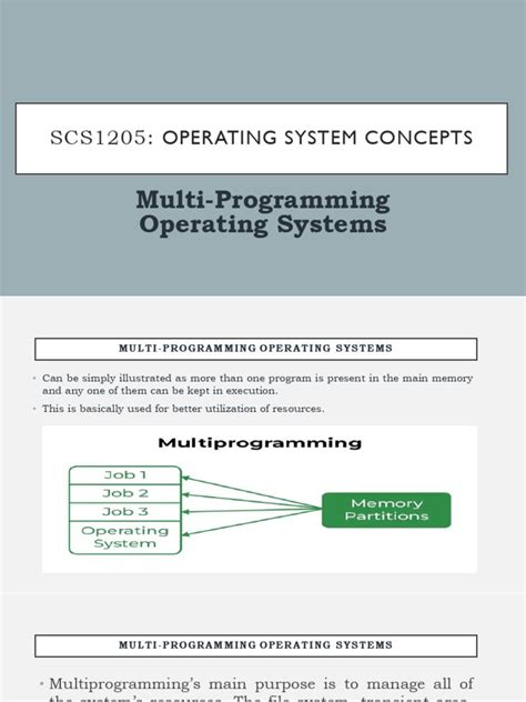 Multiprogramming Operating Systems Pdf Operating System Process