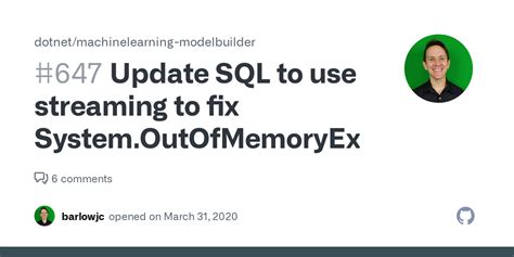Update Sql To Use Streaming To Fix System Outofmemoryexception Issue Dotnet